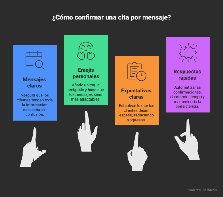 Cómo confirmar una cita por WhatsApp: guía + ejemplos